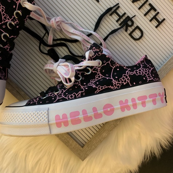 Converse | Shoes | New Hello Kitty Converse Platform | Poshmark